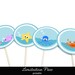 Under the Sea Party Printable Circles Ocean Printable Cupcake - Etsy