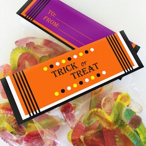 Halloween Printable Candy Bag Topper, Instant Download Printable ...