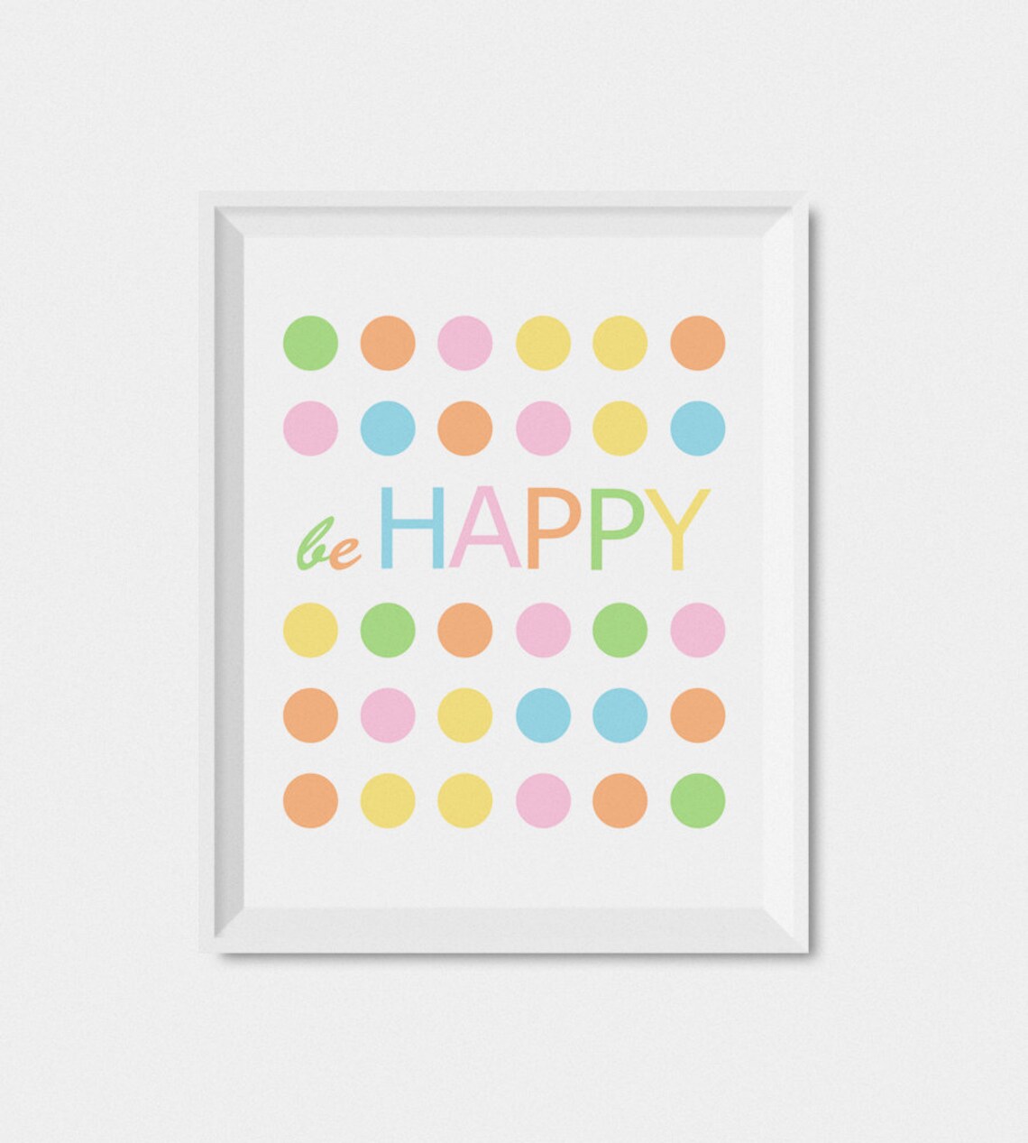 Be Happy Print, Kids Wall Art Print, Playroom Wall Art, Kids Wall Decor ...