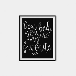 Digital Download Printable Quote, Bedroom Print, Bedroom Decor, Instant ...