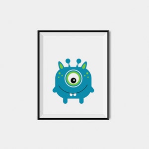 Monster Nursery Wall Art Print, Set of 3 Monster Wall Art Prints for ...