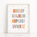 Alphabet Print, Playroom Wall Art, Kids Wall Art Printable, Kids Room ...