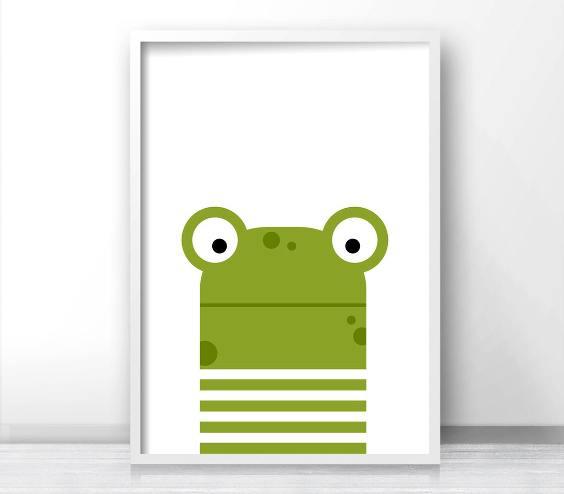 Nursery Print, Frog Nursery Decor, Nursery Art, Kids Wall Art, Instant ...