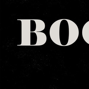 Modern Halloween Prints, Halloween Wall Art, Boo Sign Printable ...