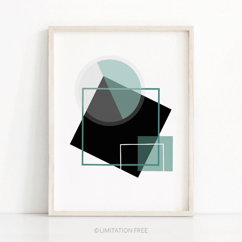 Geometric Art Print - Etsy