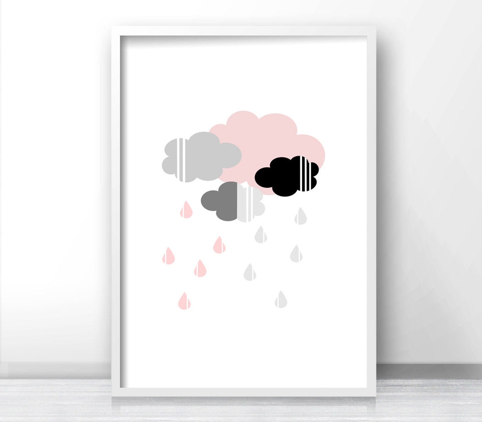 Nursery Print, Cloud Nursery Art Print, Printable Nursery Wall Art ...