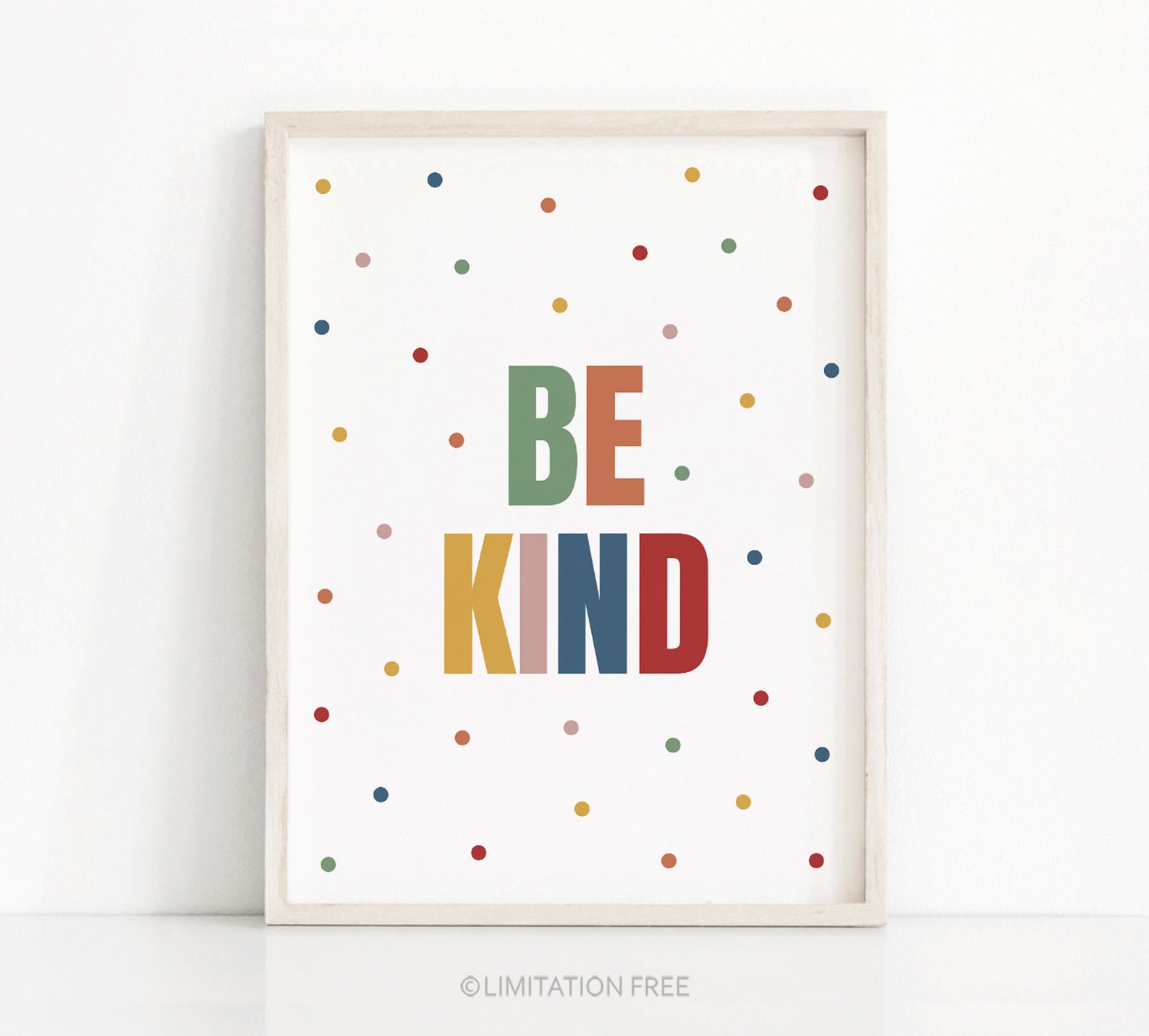 Be Kind Kids Print Download Printable Art for Nursery - Etsy