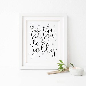 Christmas Print, Instant Download, Printable Christmas Decor, Tis the ...