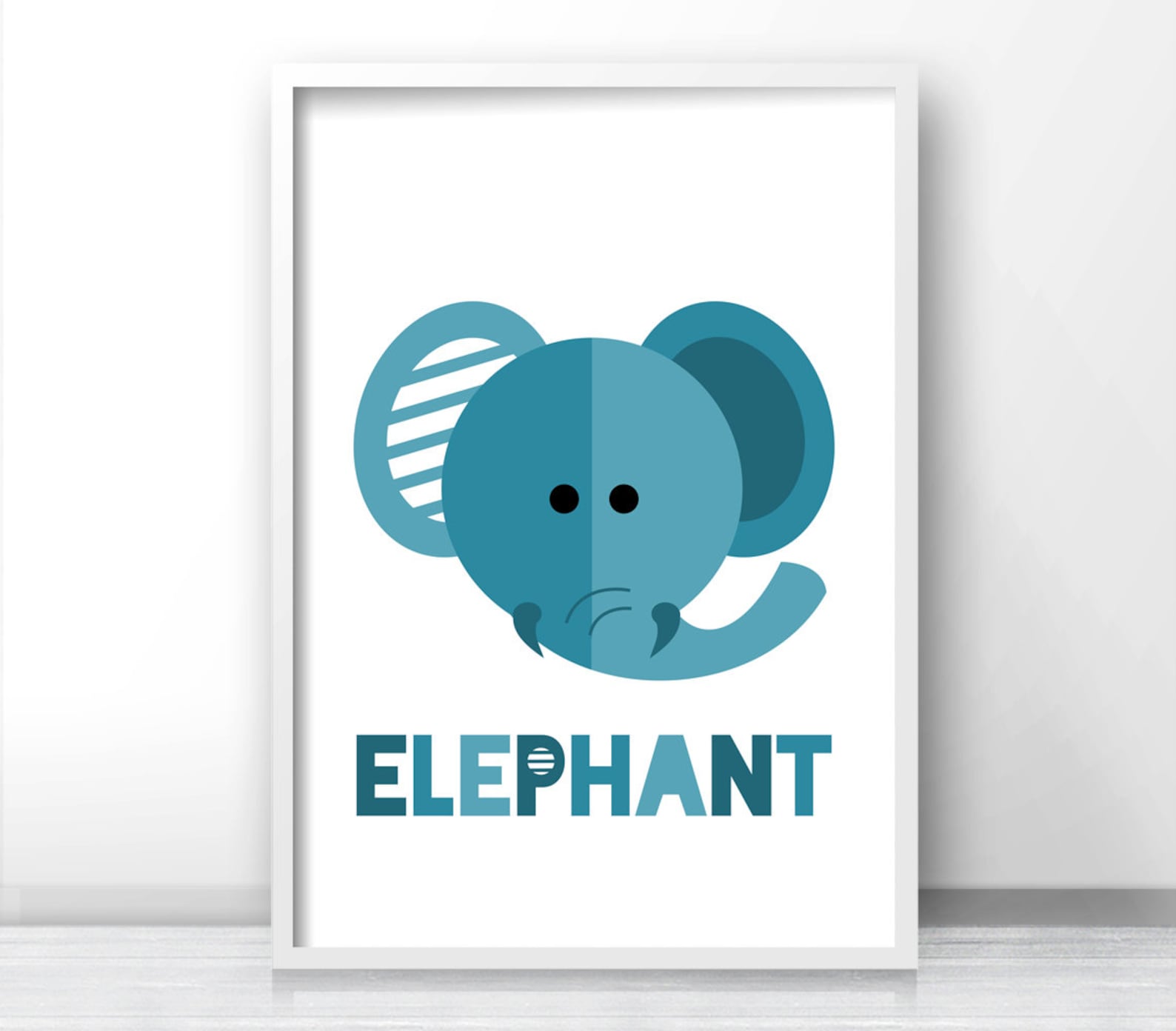 Elephant Nursery Print, Animal Nursery Print, Kids Wall Art Print ...