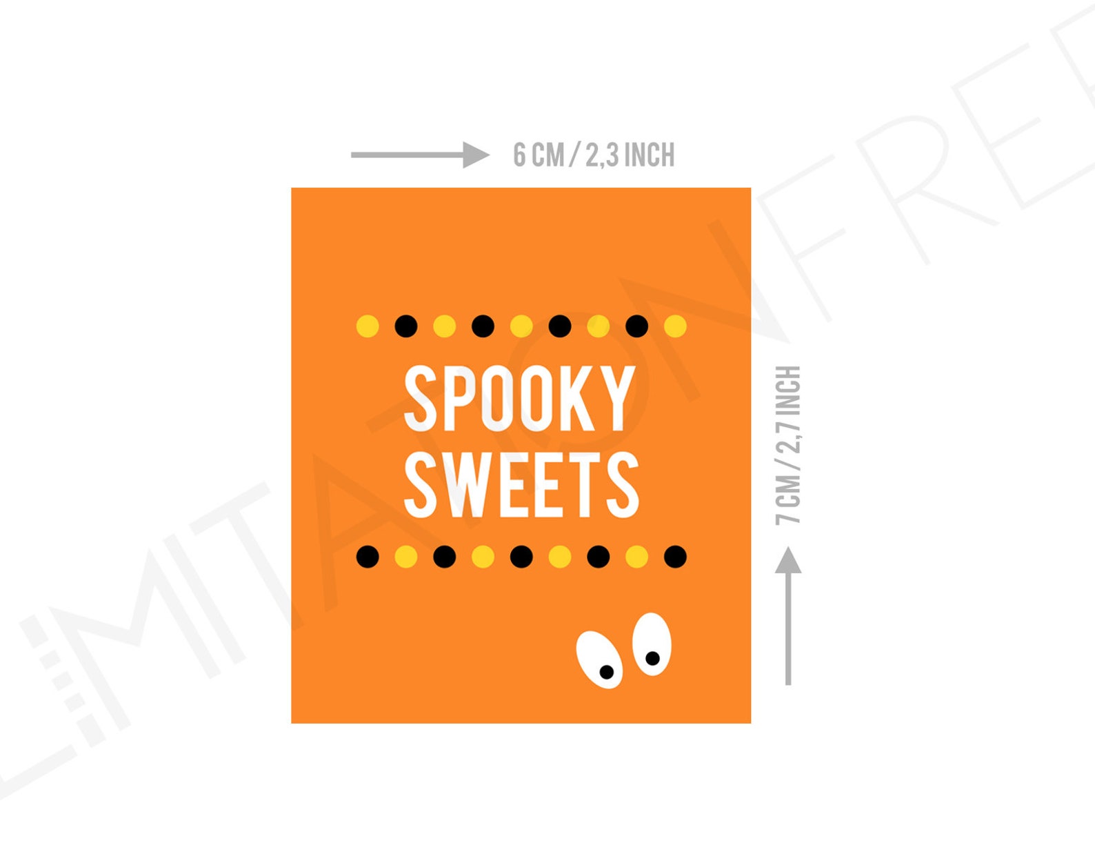 Printable Halloween Tags, Spooky Sweets, Halloween Gift Tags, Instant ...