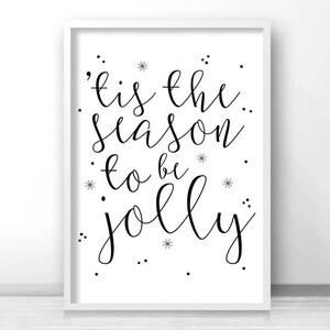 Christmas Print, Instant Download, Printable Christmas Decor, Tis the ...