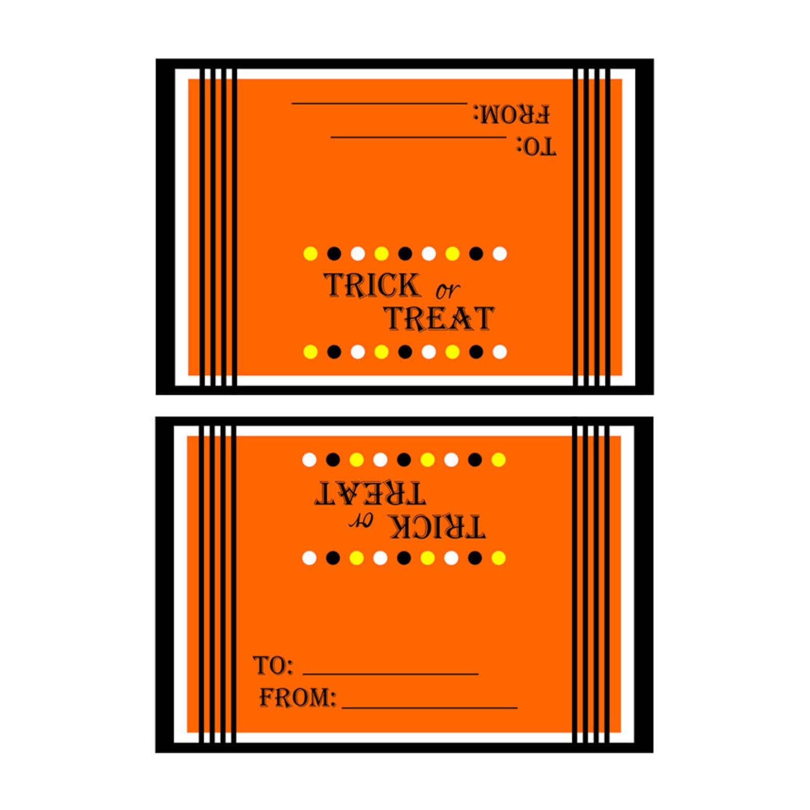 Halloween Printable Candy Bag Topper Instant Download | Etsy