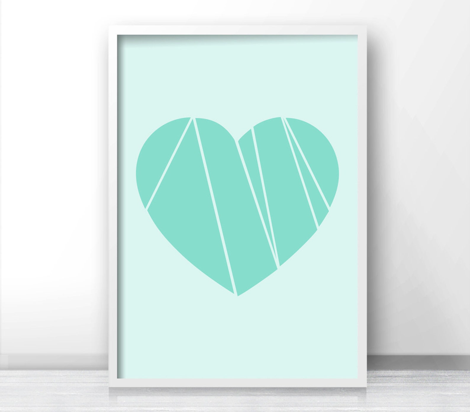 Instant Download Printable Art Mint Green Wall Art Print | Etsy