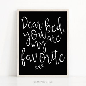 Digital Download Printable Quote, Bedroom Print, Bedroom Decor, Instant ...