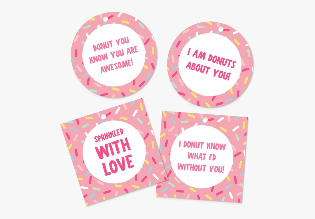 Valentine Printable Tags, I Donut Know What I'd Do Without You ...