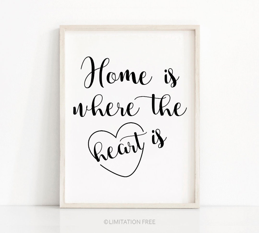 Digital Quote Wall Art Print, Digital Download Print, Black and White ...