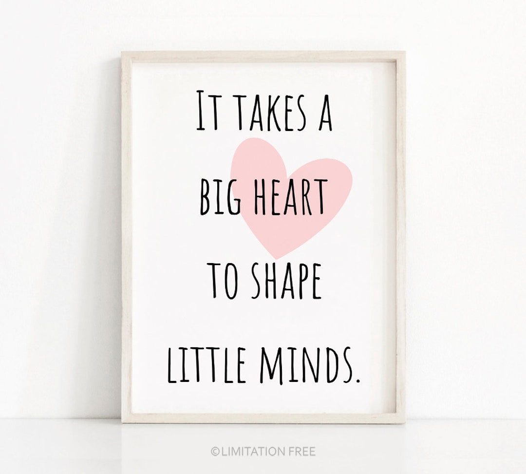 Teacher Gift, Teacher Quote Printable, Digital Download Quote, Back to ...