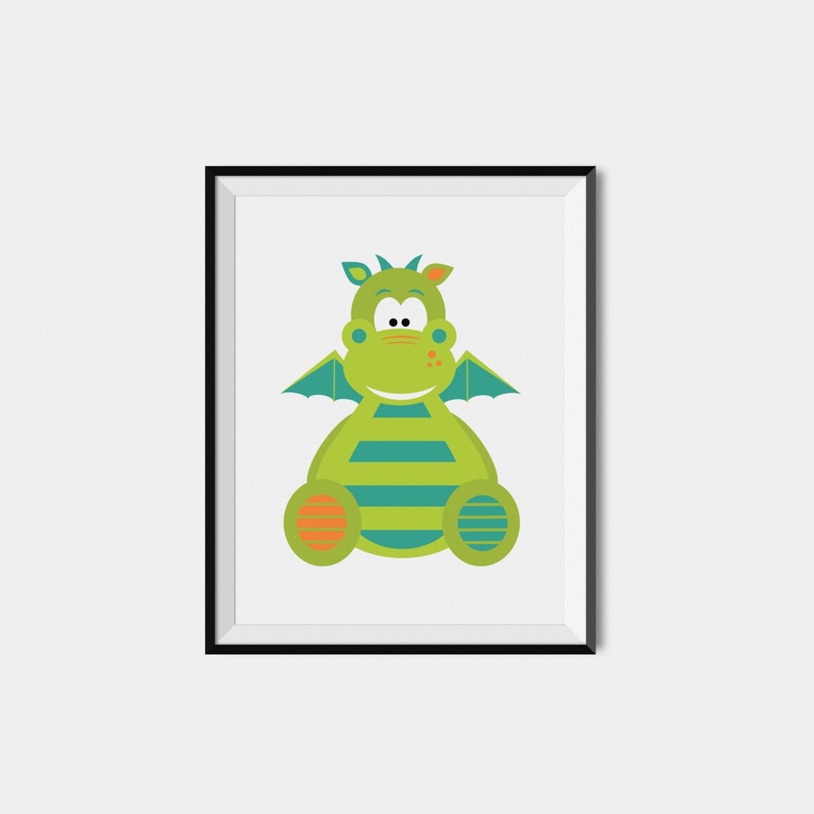Set of 2 Kids Prints, Printable Kids Wall Art, Dragon Art for Boys Room ...