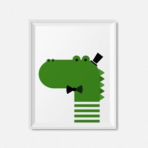 Crocodile Print, Kids Wall Art, Printable Nursery Art, Animal Kids ...