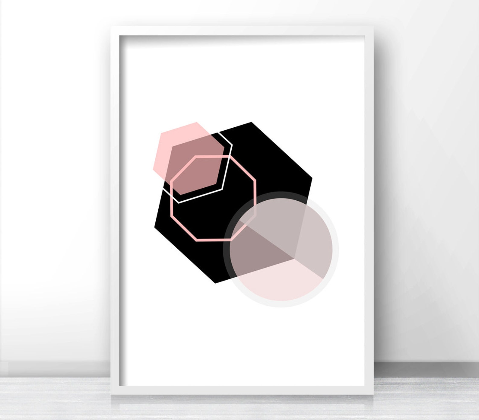 Wall Art Printable Geometric Art Print Digital Download Art | Etsy