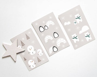 Printable Christmas Gift Tags - Printable Holiday Gift Tags - Penguins ...