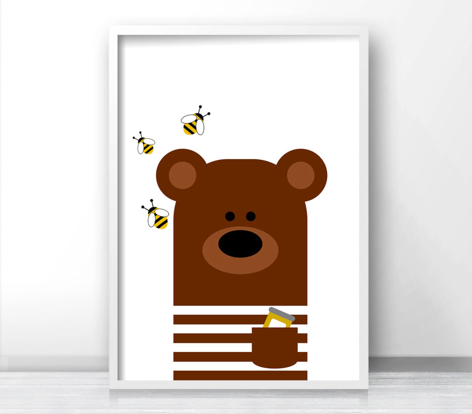 Bear Nursery Art Animal Nursery Print Kids Wall Art - Etsy