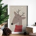 Reindeer Print Download Printable Christmas Wall Art - Etsy