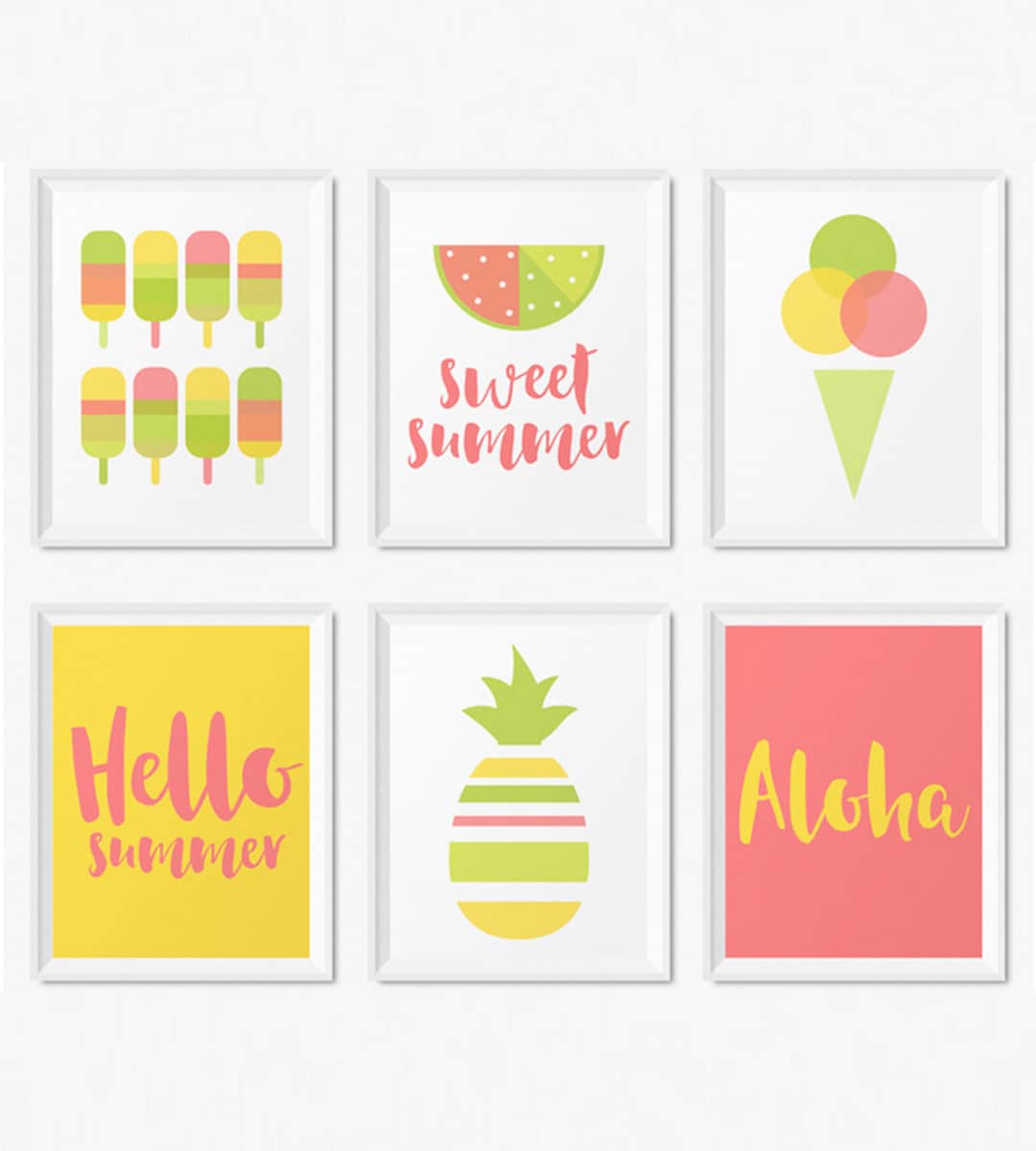 Summer Wall Art Prints, Instant Download Printable Art, Digital ...
