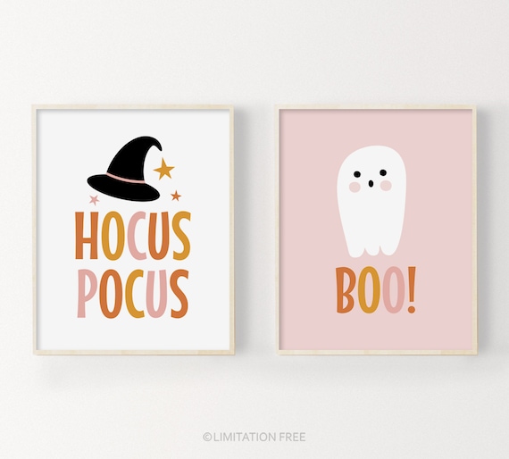 Hocus Pocus print diy nursery decor printable nursery decor pink wall ...