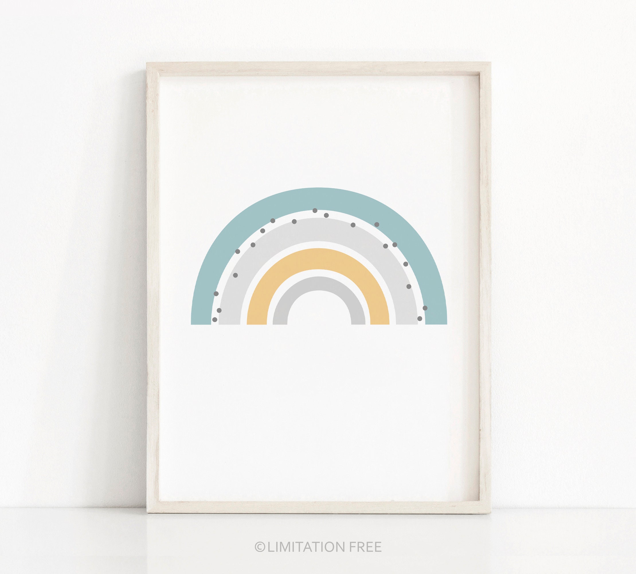 Printable Nursery Wall Art Rainbow Nursery Print Kids Print | Etsy