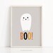 Cute Ghost Halloween Printable, Kids Halloween Decor, Kids Halloween ...