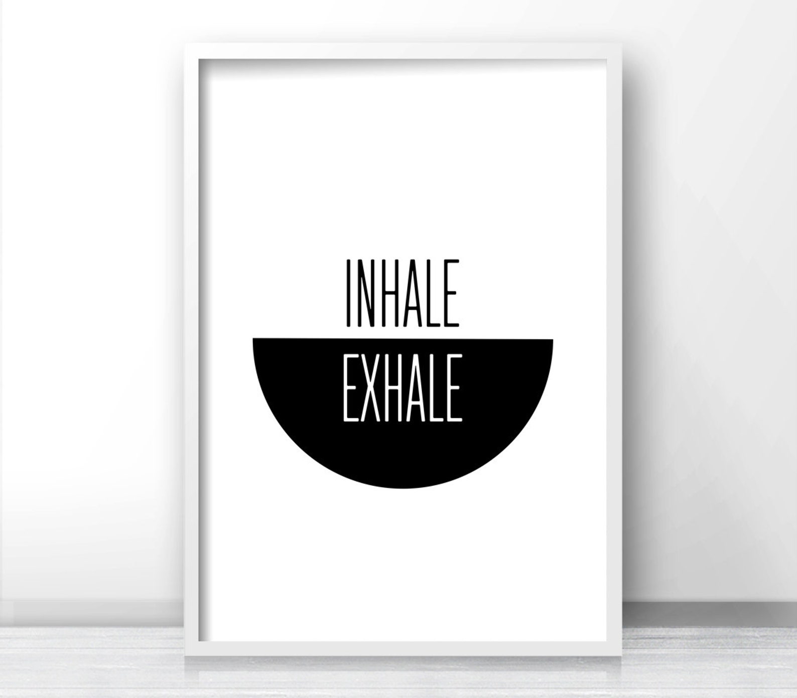 Digital Download Wall Art Print Inhale Exhale Instant - Etsy