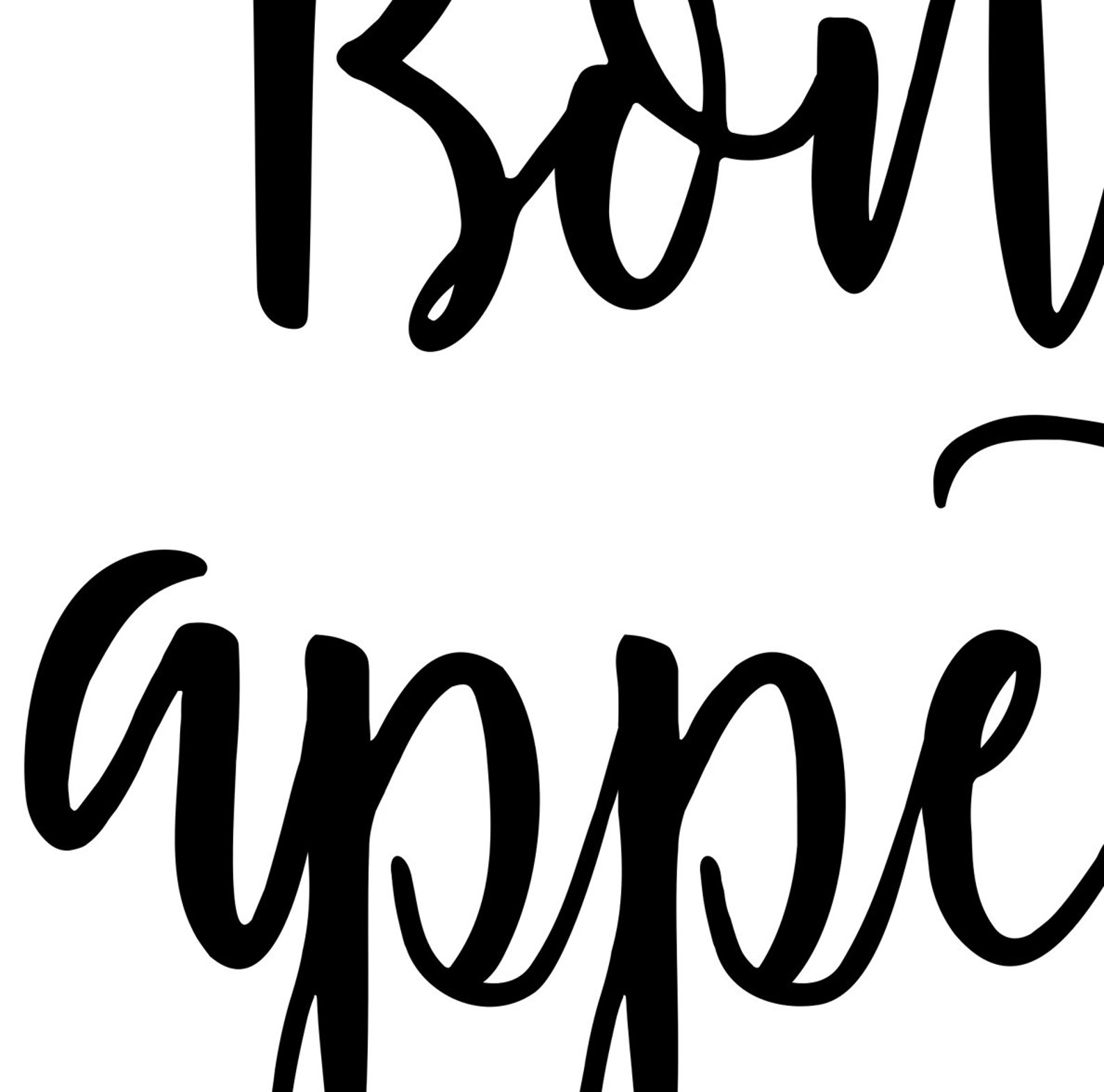 Bon Appetit Printable Wall Art Kitchen Print Instant - Etsy