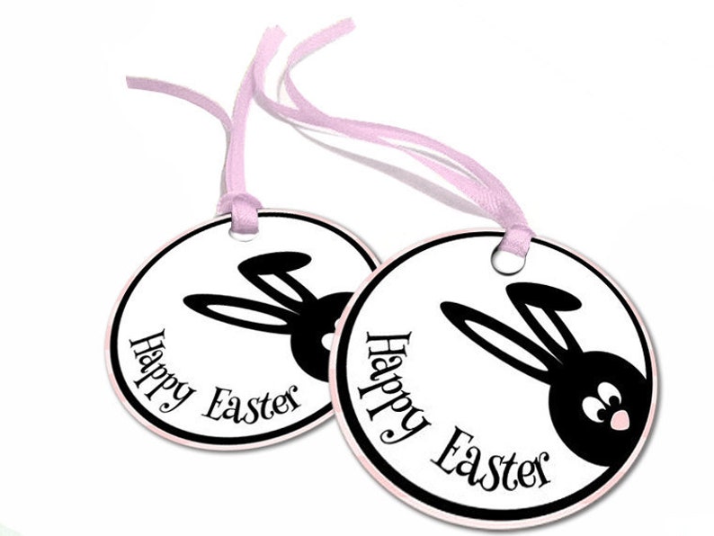 Easter Bunny Gift Tags, Printable Easter Tags, Easter Printable Gift ...