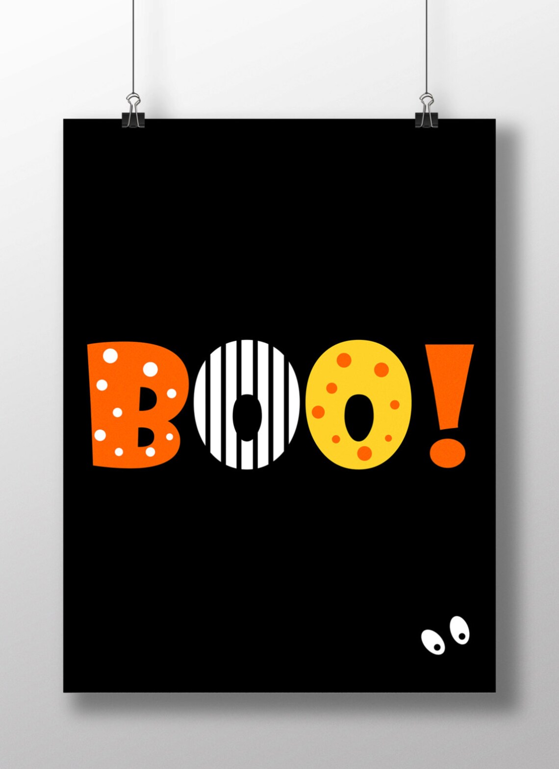 Halloween Printable Boo Sign Digital Halloween Decor | Etsy
