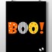 Halloween Printable Boo Sign, Digital Halloween Decor, Halloween Wall ...