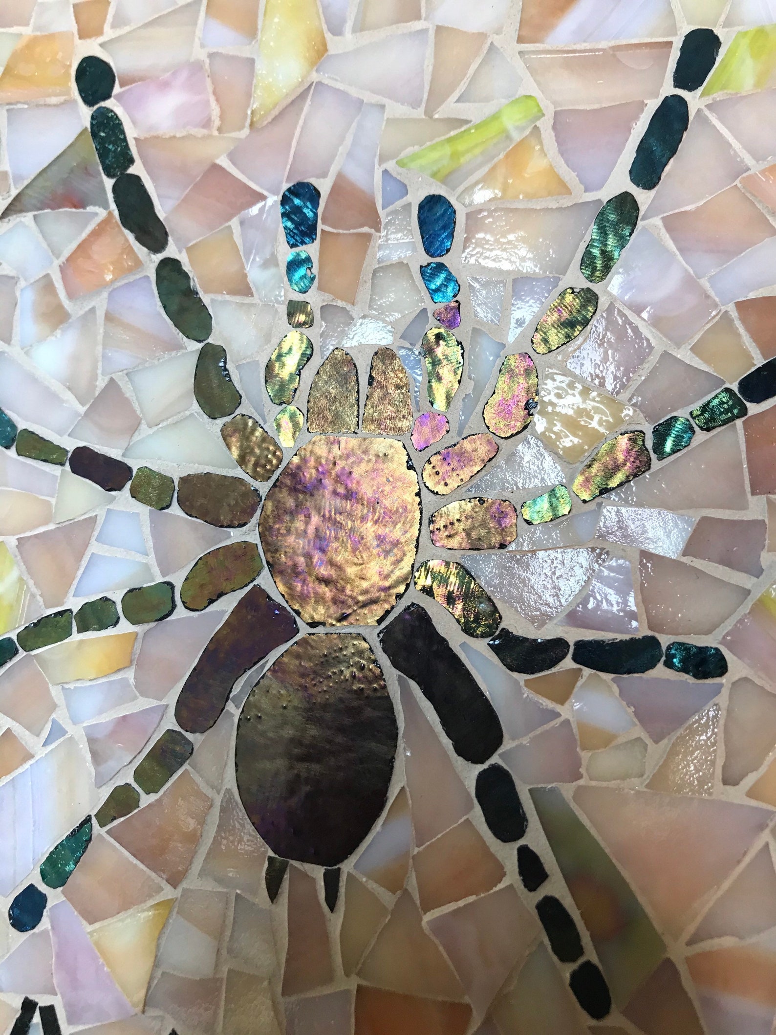 La Araña Mosaic Wall Art: Mexican Loteria Spider Plaque - Etsy