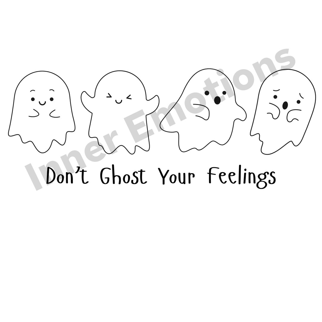 Don't Ghost Your Feelings Mental Health Halloween SVG - Etsy