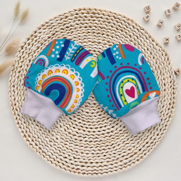 Rainbow Mittens - Etsy