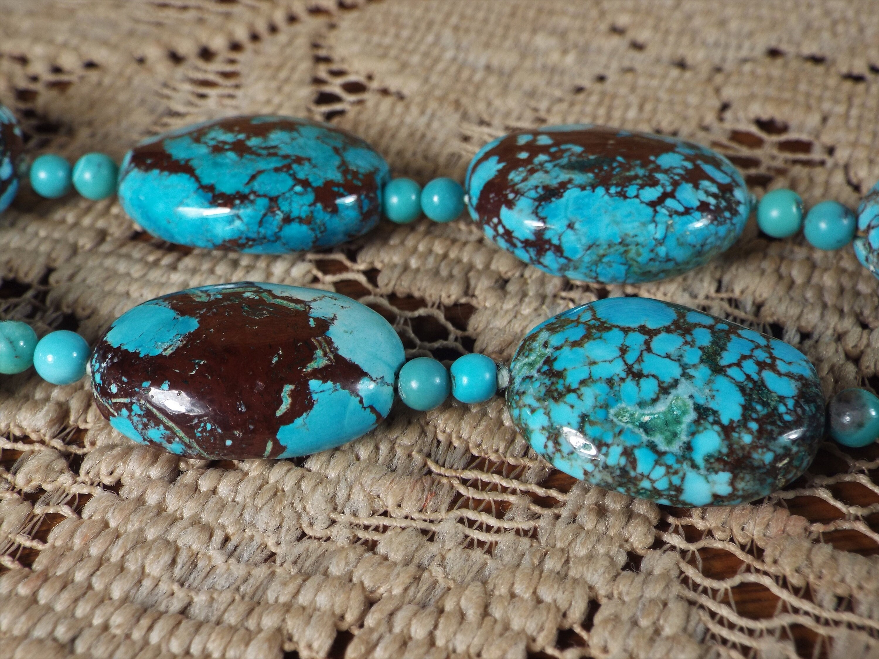 Natural Spider Web, Turquoise Statement Necklace, Earrings - Etsy UK
