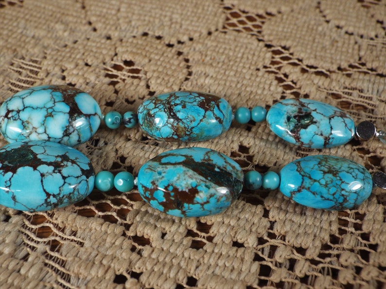 Natural Spider Web, Turquoise Statement Necklace, Earrings - Etsy UK