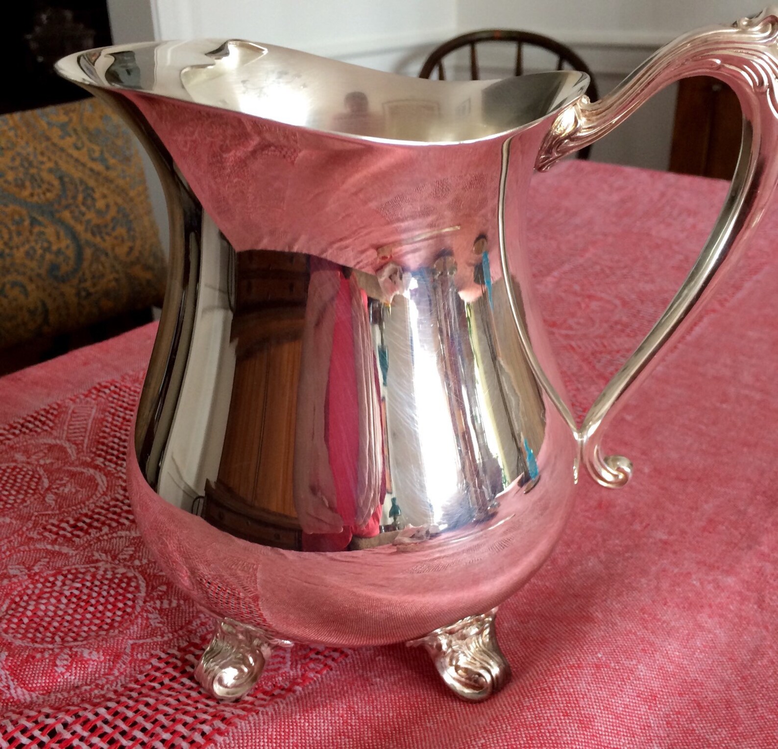 Vintage Sheridan Silverplate Water Pitcher | Etsy