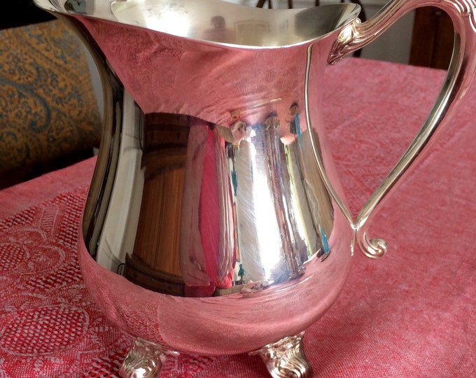 Vintage Sheridan Silverplate Water Pitcher - Etsy