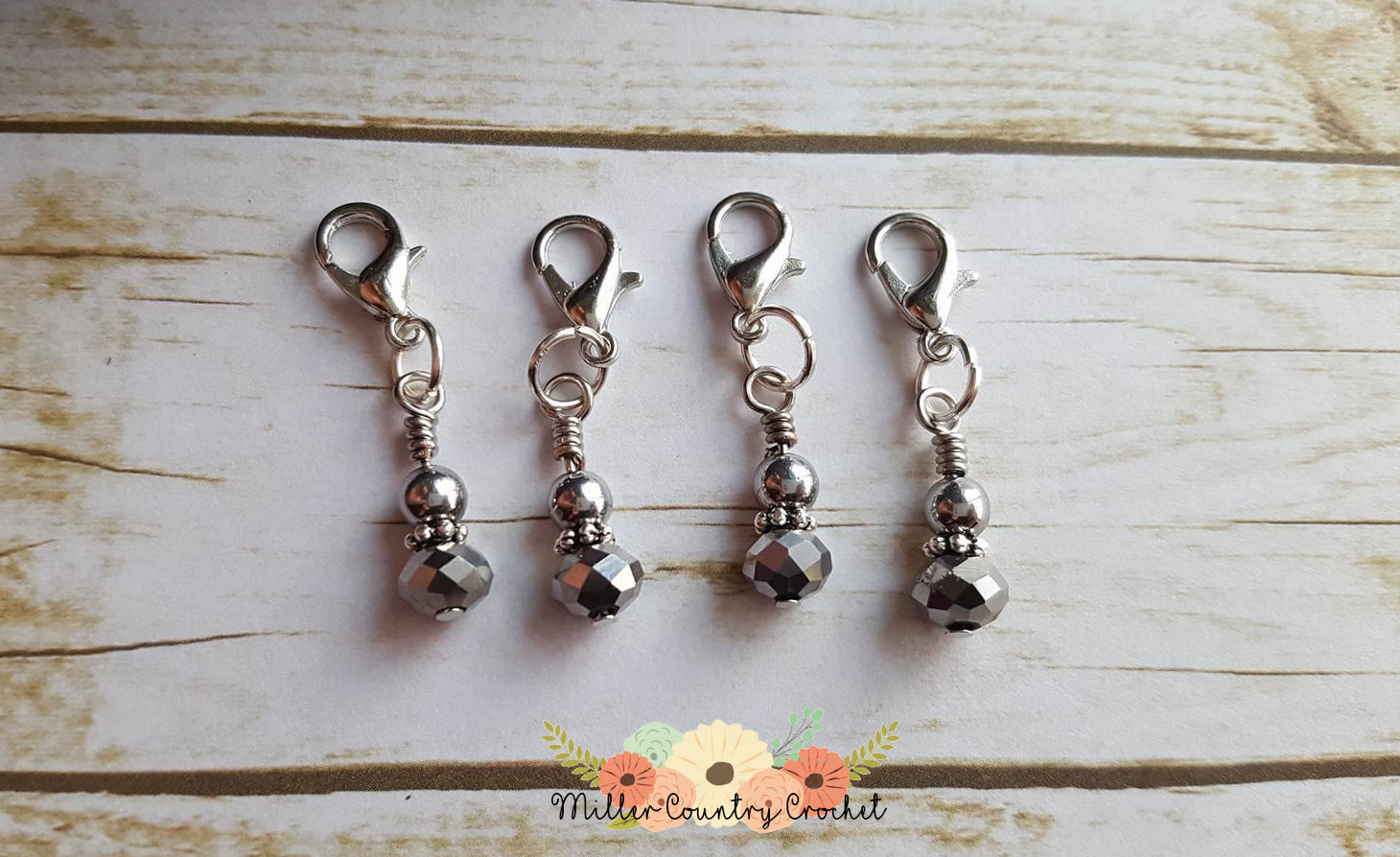 Glass Bead Stitch Markers Crochet Stitch Markers Knitting - Etsy