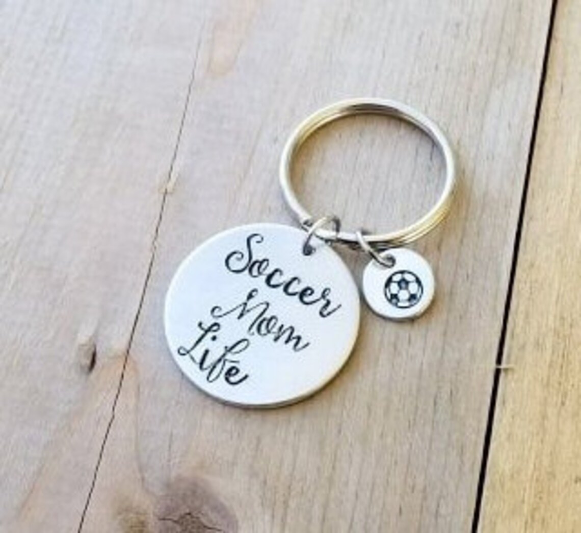 Soccer Mom Life Keychain, Soccer Mom Gift, Mom Life Keychain, Gift for ...