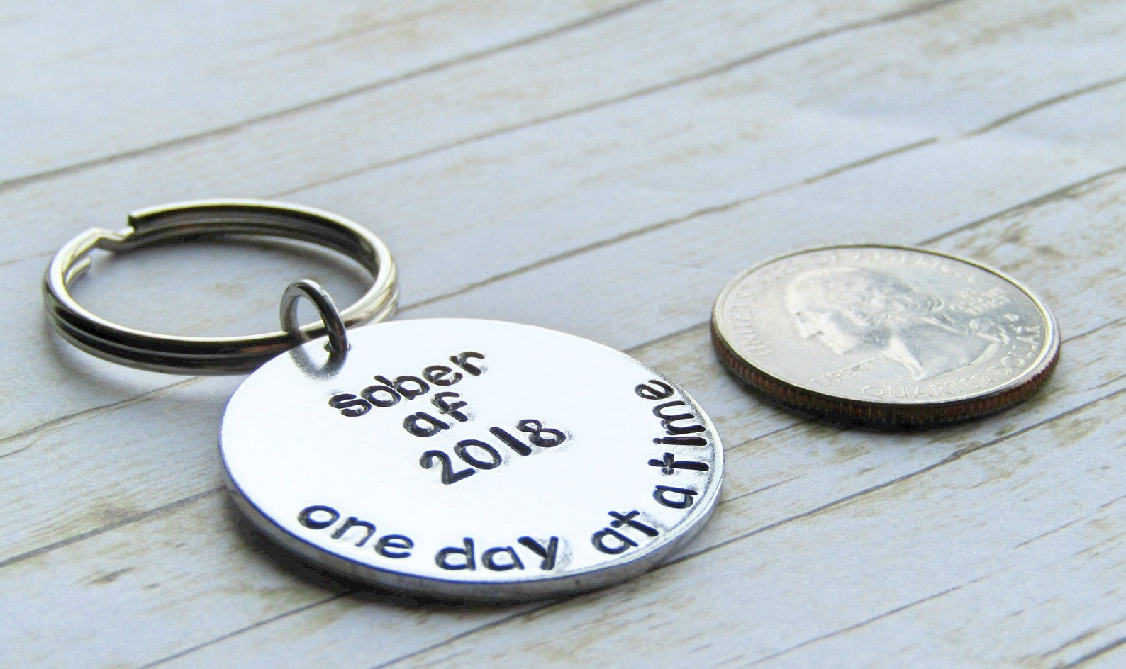 Sober Af Keychain Sobriety Gift Sober Anniversary 1 Year - Etsy