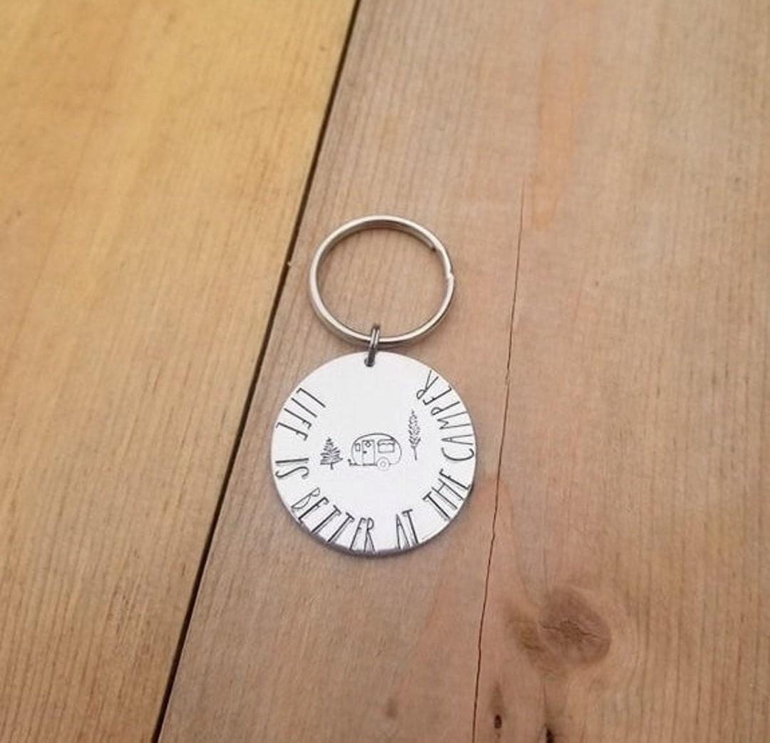 Life is Better at the Camper Keychain, Gift for Camper, Camper Keys ...
