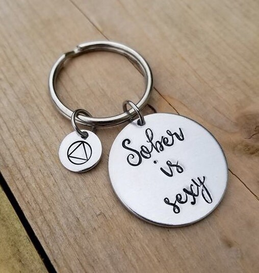 Sober is Sexy Keychain Sobriety Gift Sober Gift Recovery - Etsy