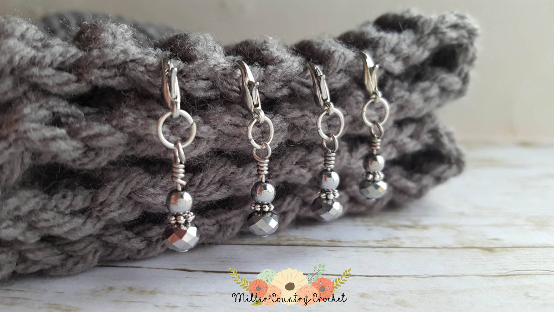Glass Bead Stitch Markers Crochet Stitch Markers Knitting - Etsy