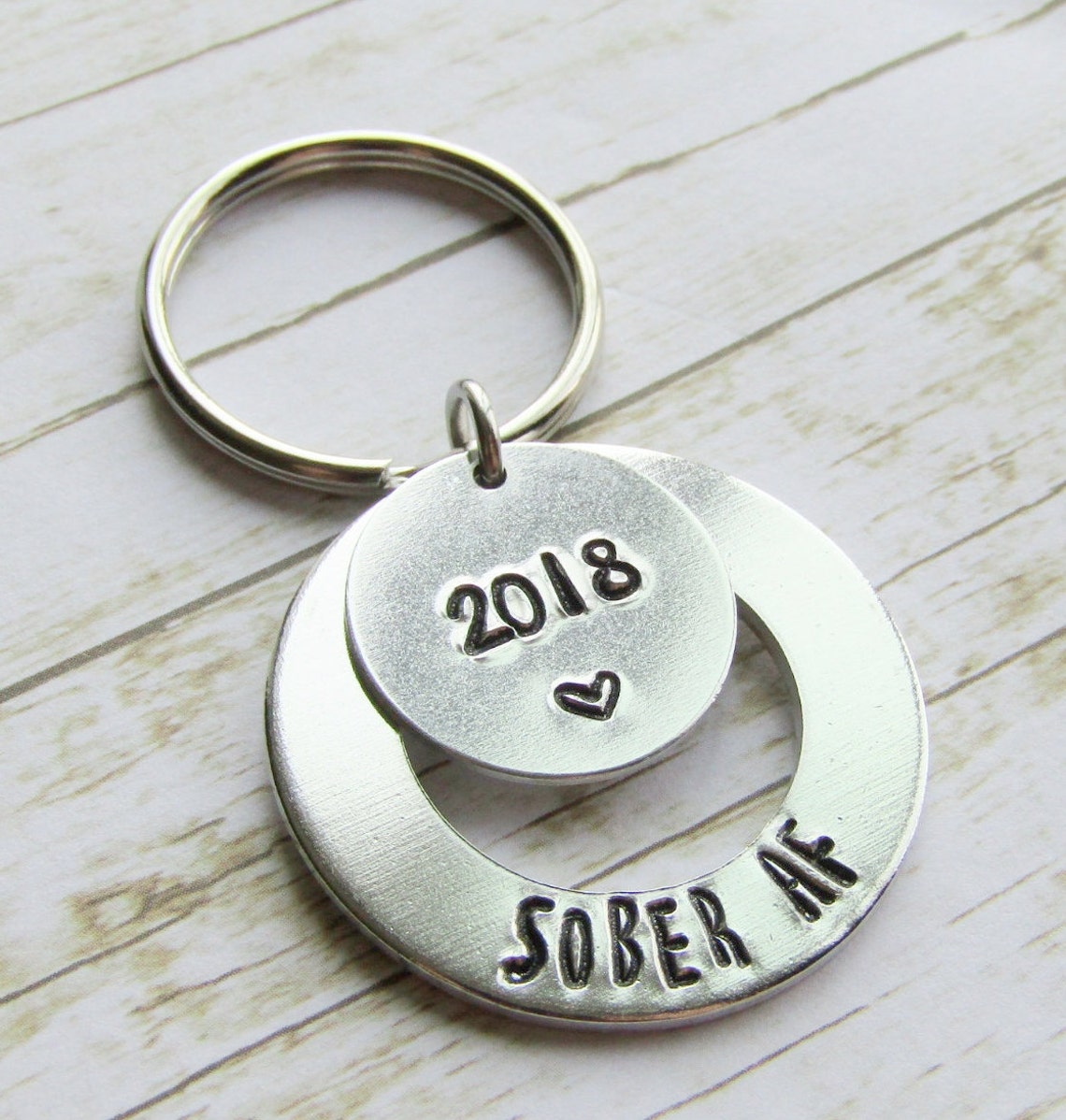 Sober AF Keychain Sobriety Gift Recovery Gift Sober AF - Etsy